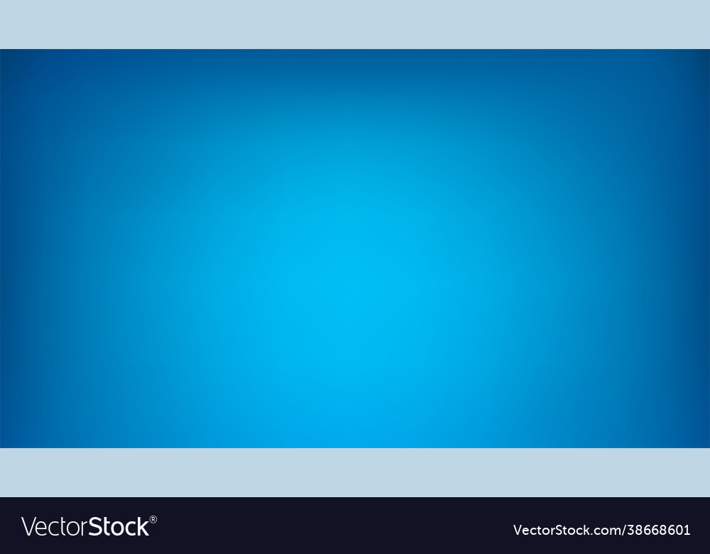Blue wide background with radial blurred gradient Vector Image