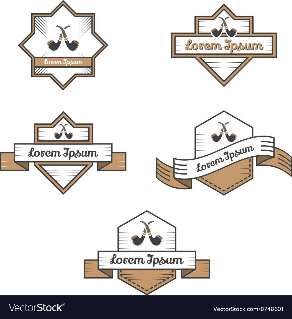Company logo design elements Royalty Free Vector Image