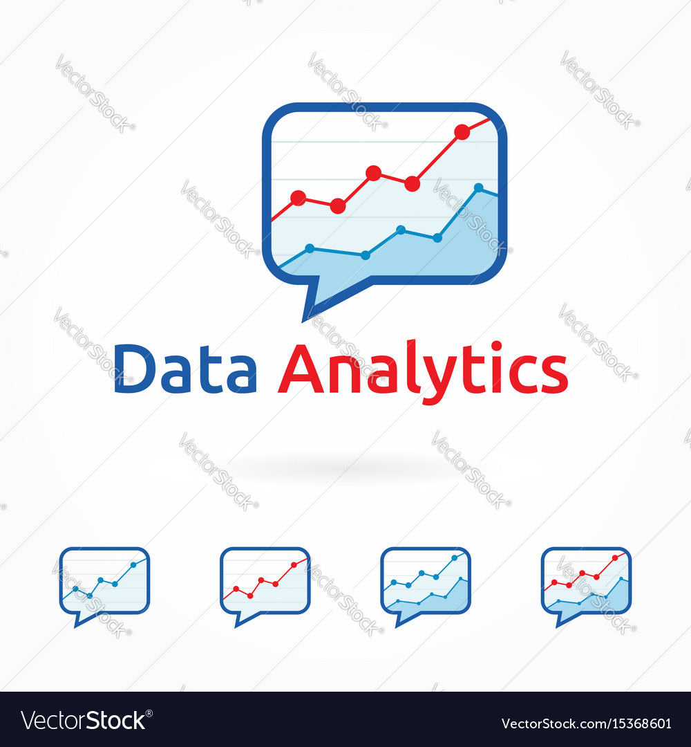 Data Analytics Logo Template Royalty Free Vector Image