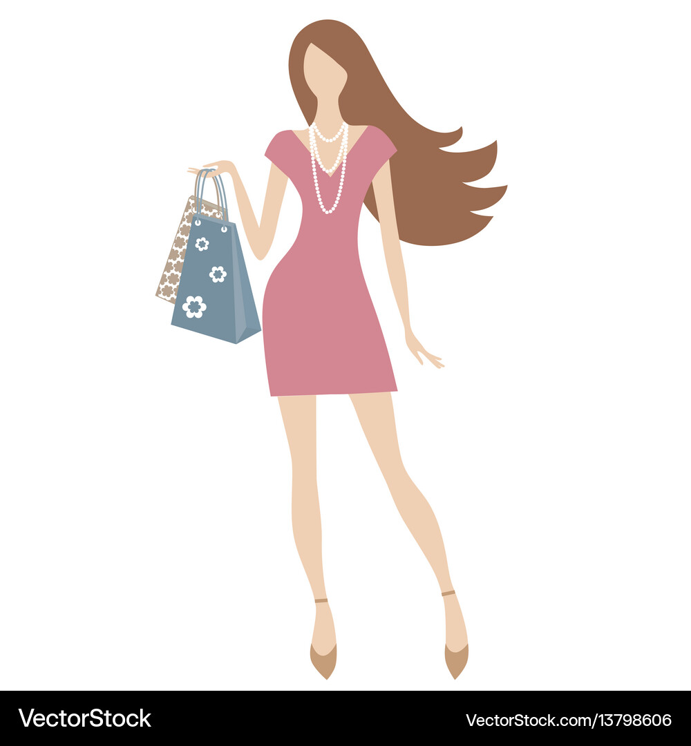 A beautiful young woman Royalty Free Vector Image
