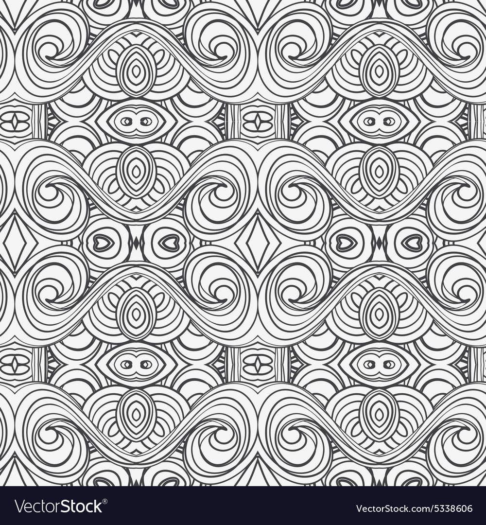 Abstract seamless ornament pattern Royalty Free Vector Image