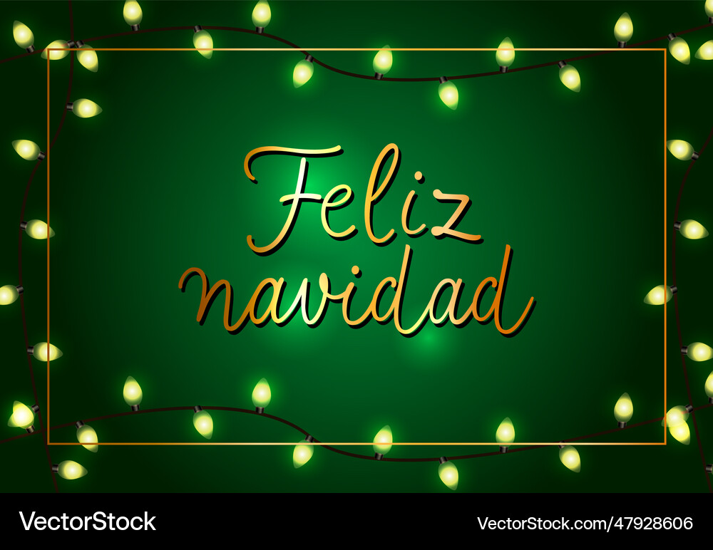 Feliz navidad festive poster design christmas Vector Image