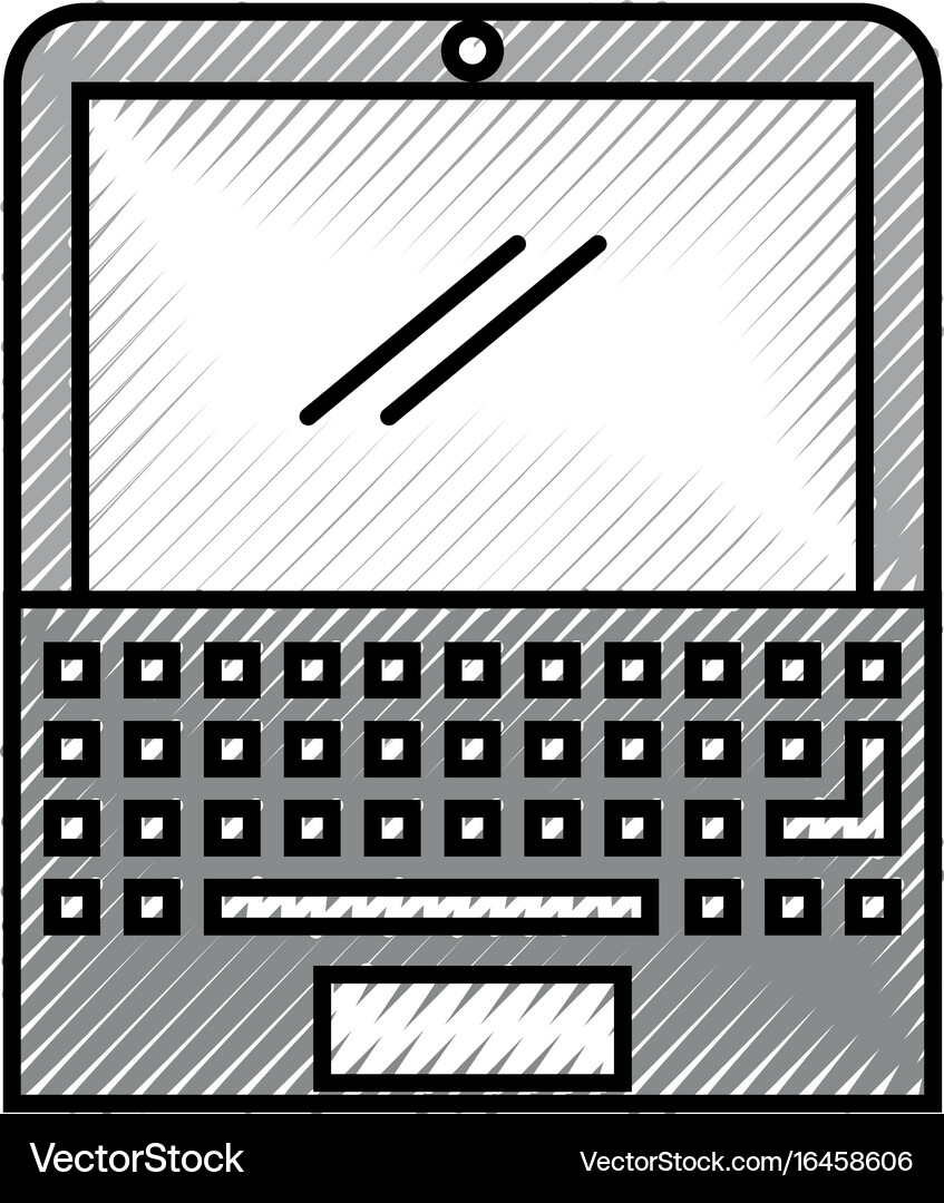 Laptop computer isolated icon Royalty Free Vector Image