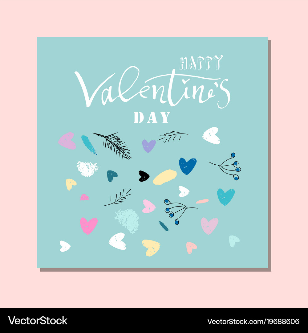 Lovely abstract hand drawn greeting cards Vector Image