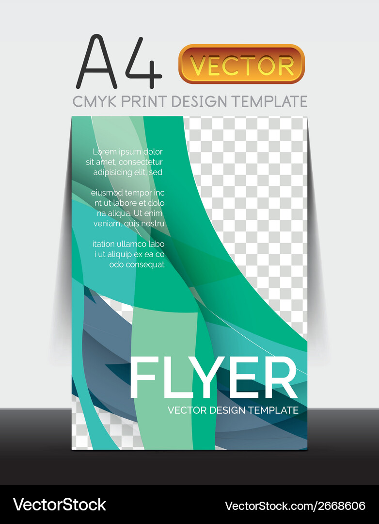 Modern flyer design Royalty Free Vector Image - VectorStock