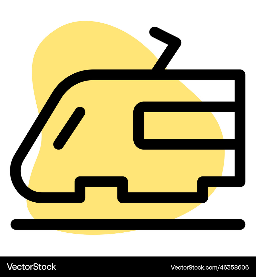 Passenger train that people use for traveling Vector Image