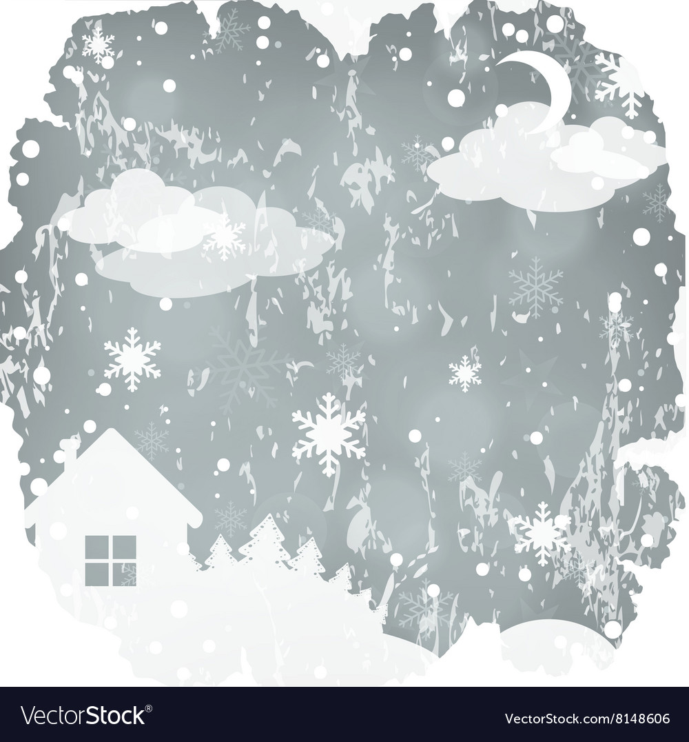 Winter night Royalty Free Vector Image - VectorStock