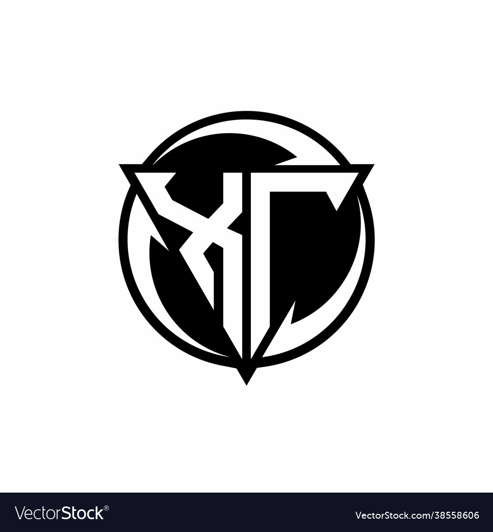 Xt logo monogram design template Royalty Free Vector Image