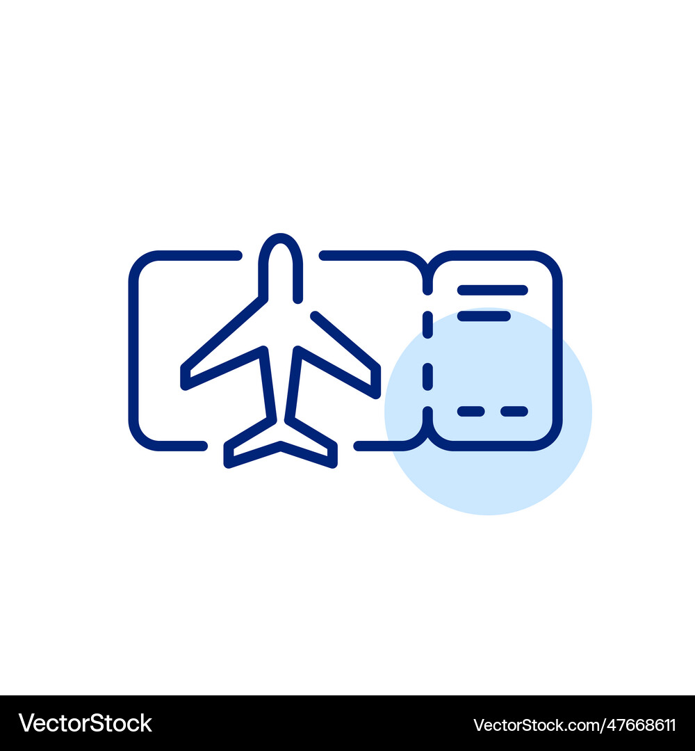 Boarding pass electronic flight ticket pixel Vector Image