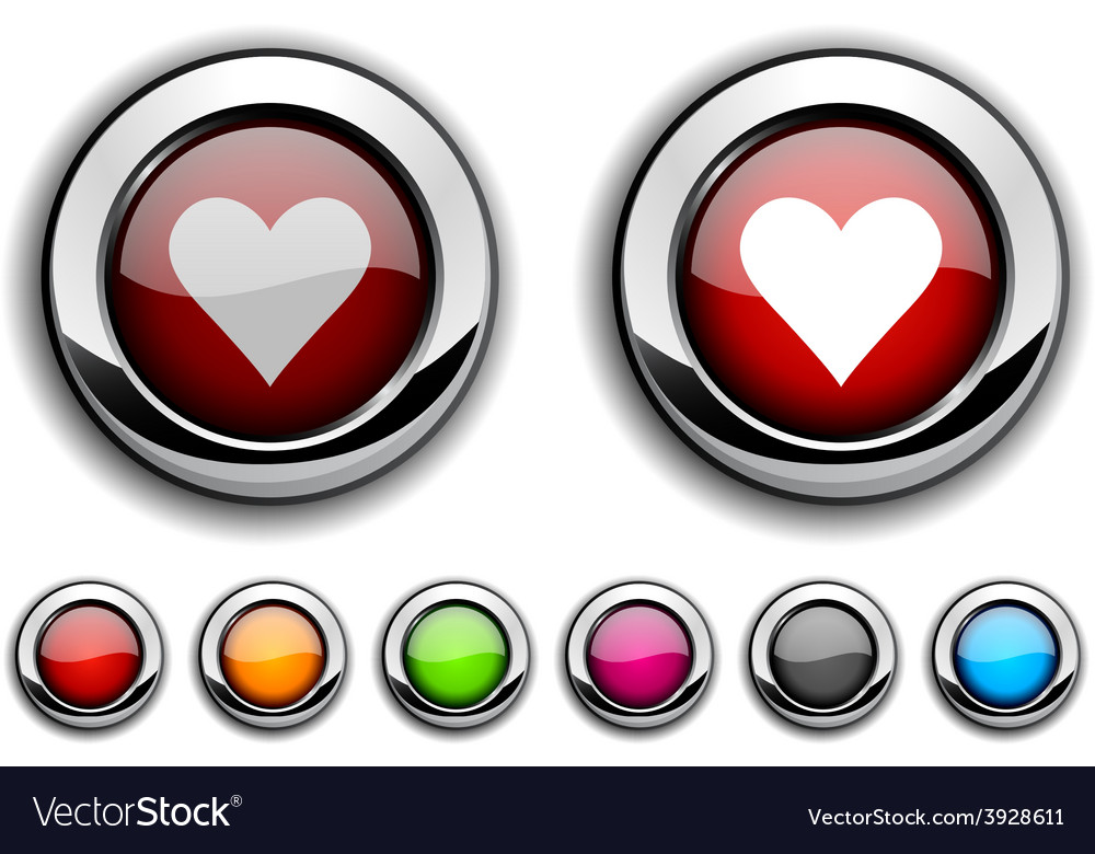 Love button Royalty Free Vector Image - VectorStock
