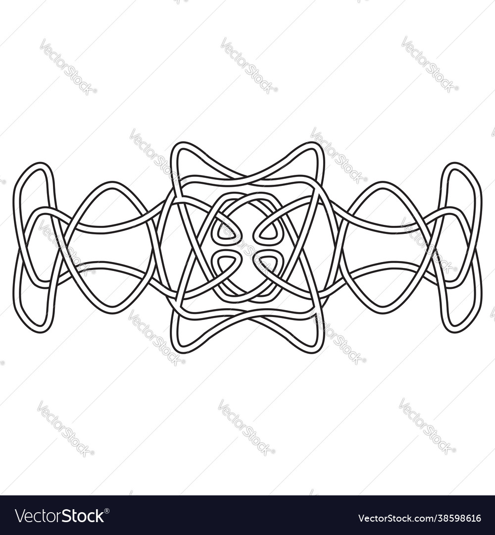 Celtic pattern isolated on white background Vector Image