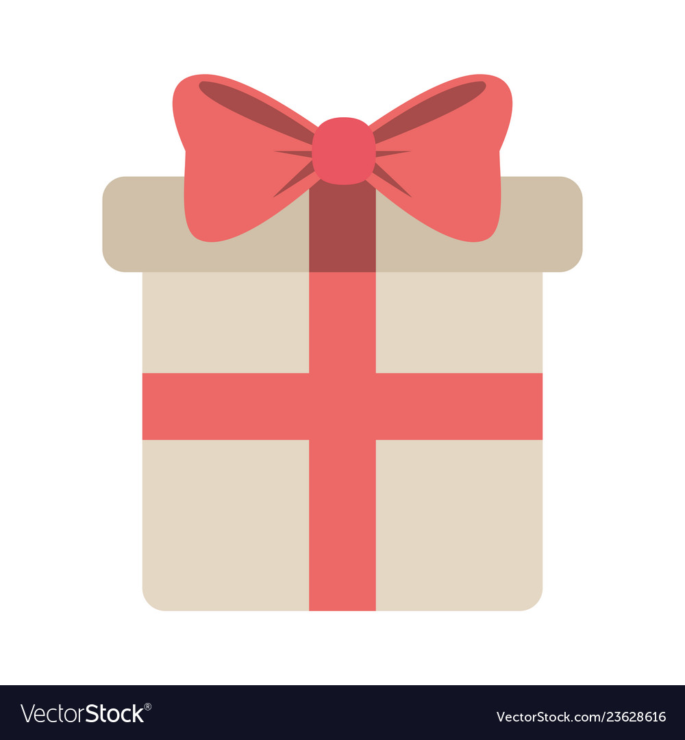 Gift box present Royalty Free Vector Image - VectorStock