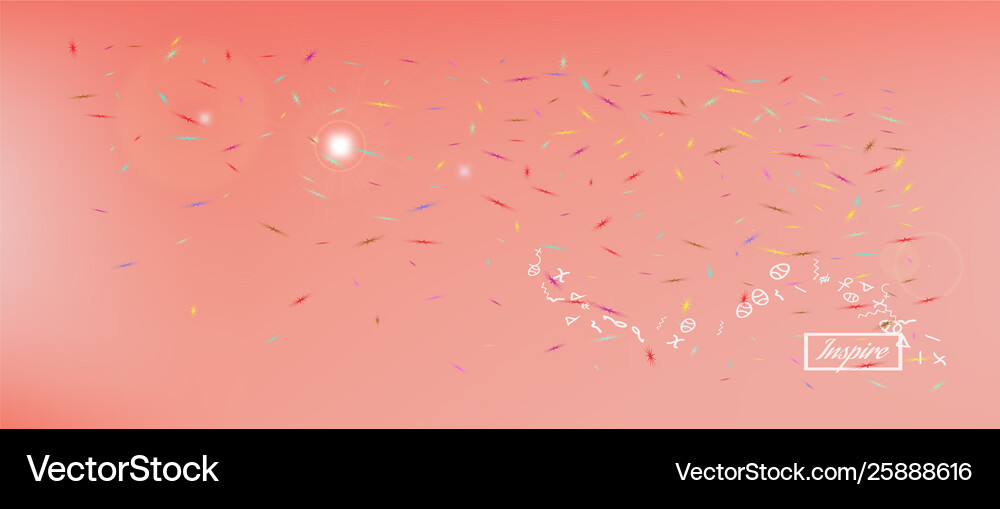 Signs abstract ultra wide space background Vector Image