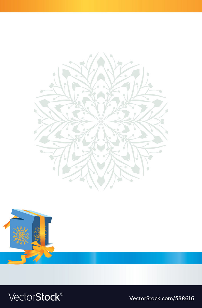 Winter box backdrop Royalty Free Vector Image - VectorStock