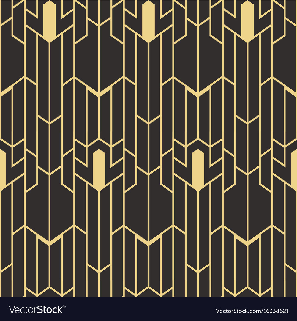 Abstract art deco seamless pattern Royalty Free Vector Image