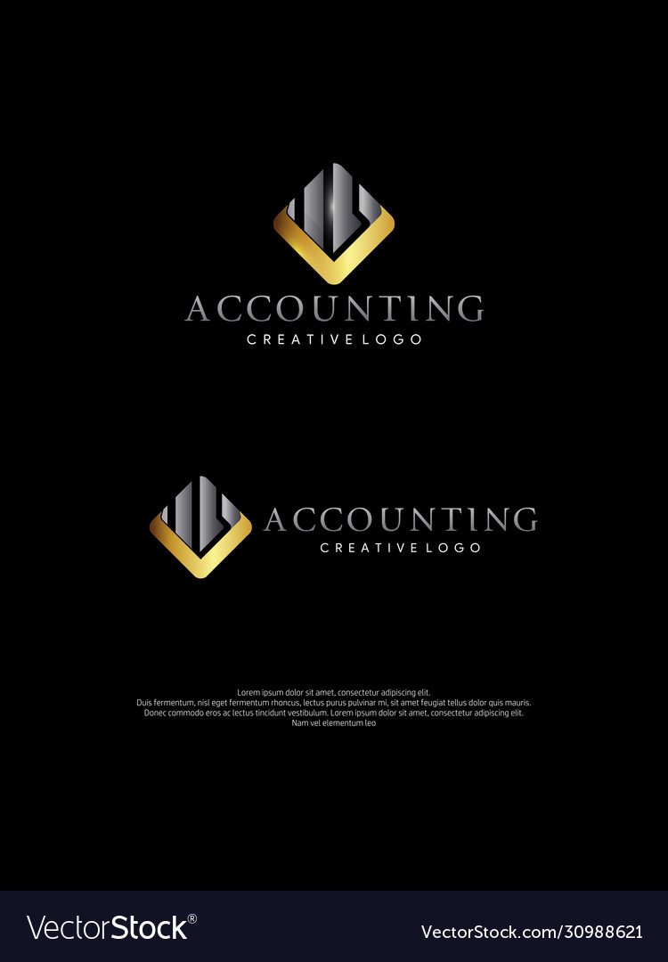 Accounting logo Royalty Free Vector Image - VectorStock