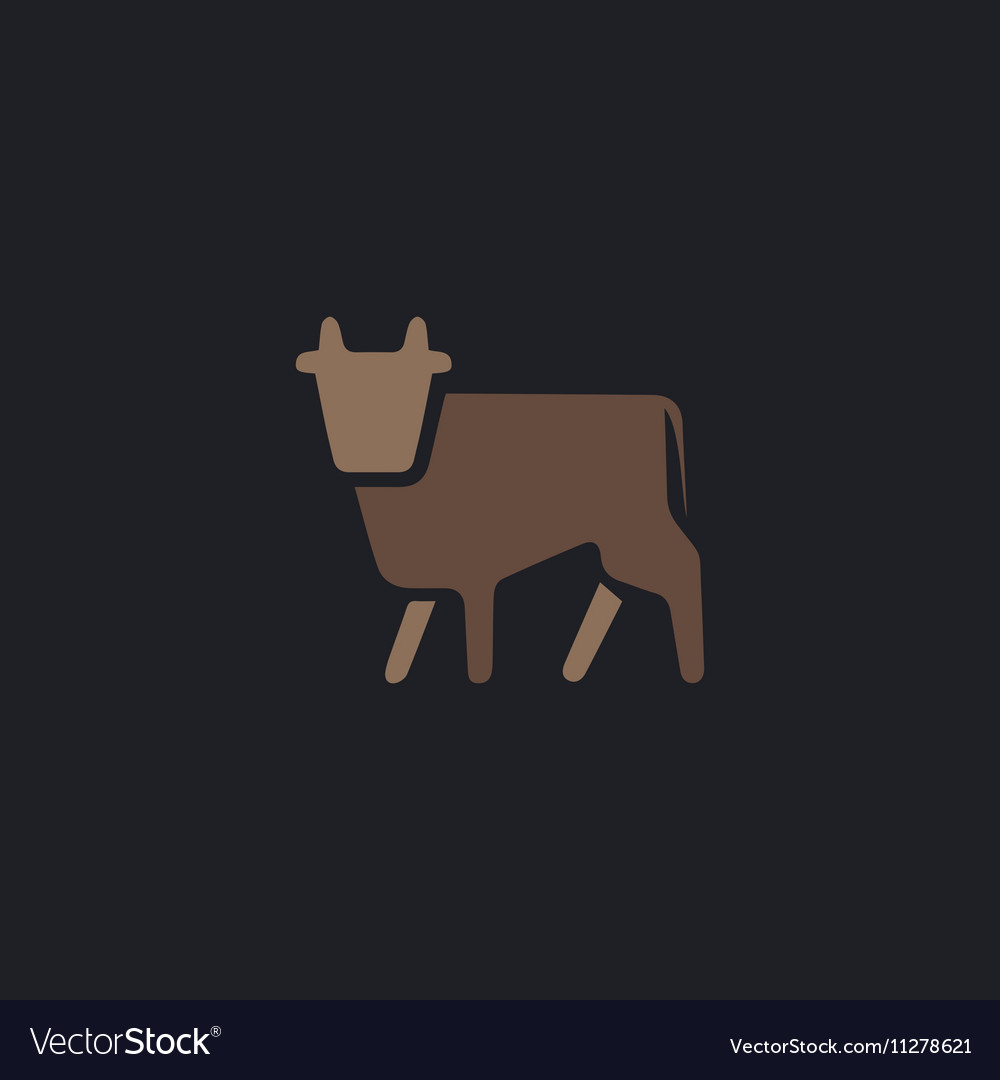 Cow computer symbol Royalty Free Vector Image - VectorStock