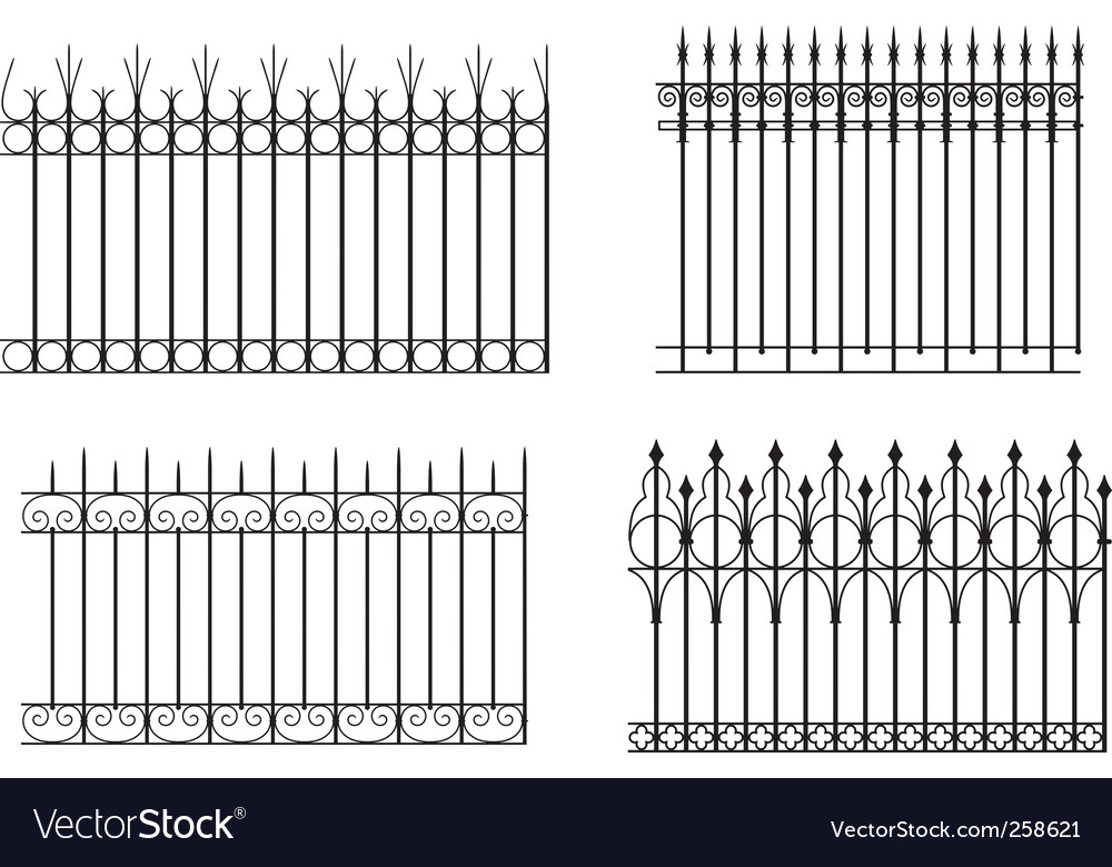 Fences Royalty Free Vector Image - VectorStock