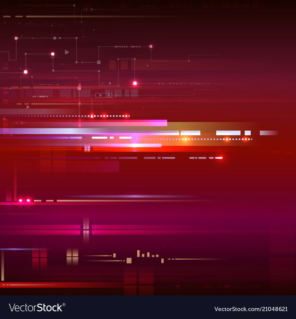 Red tech background Royalty Free Vector Image - VectorStock