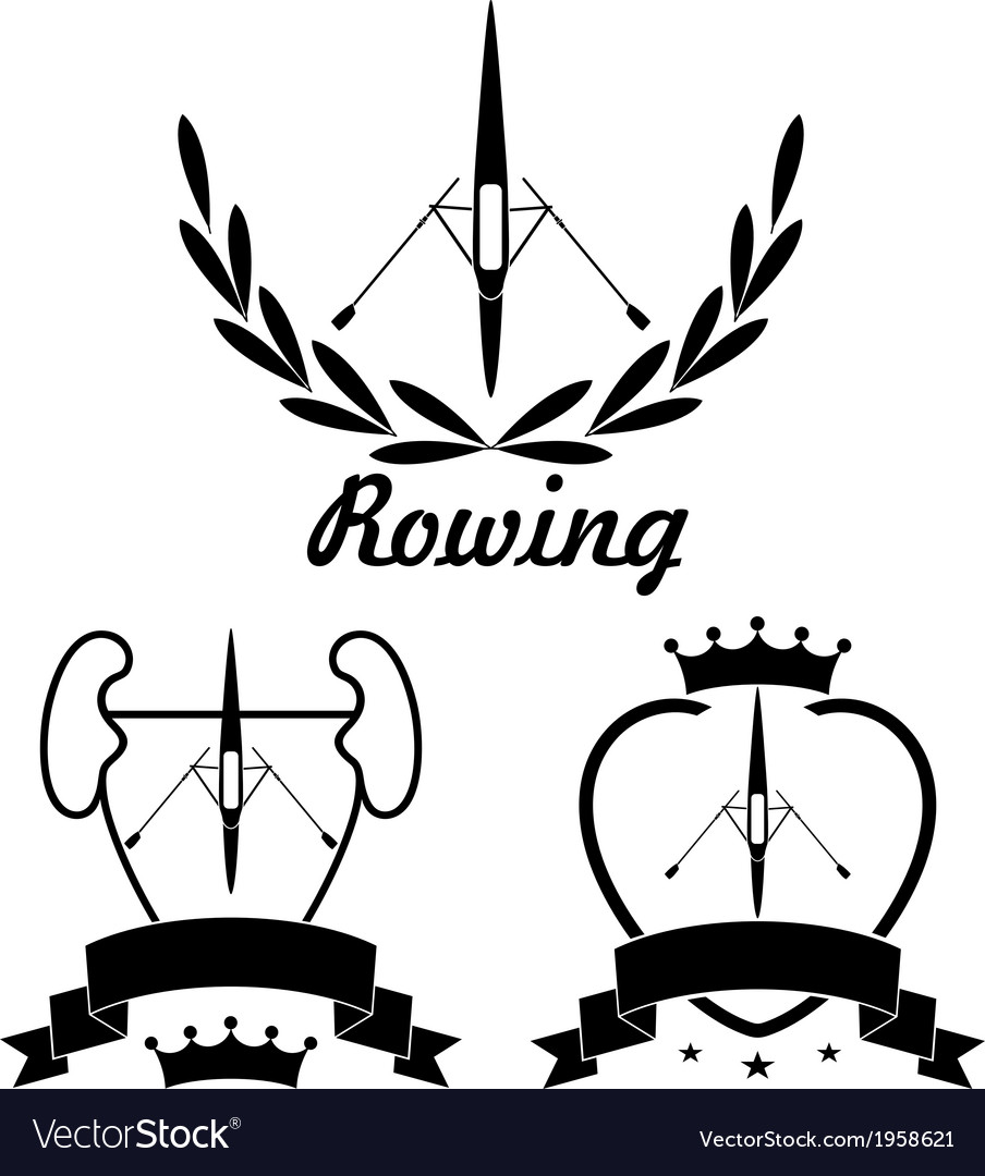 Rowing Royalty Free Vector Image - VectorStock