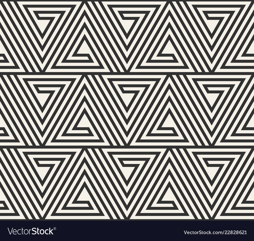 Seamless lines pattern modern stylish triangle Vector Image