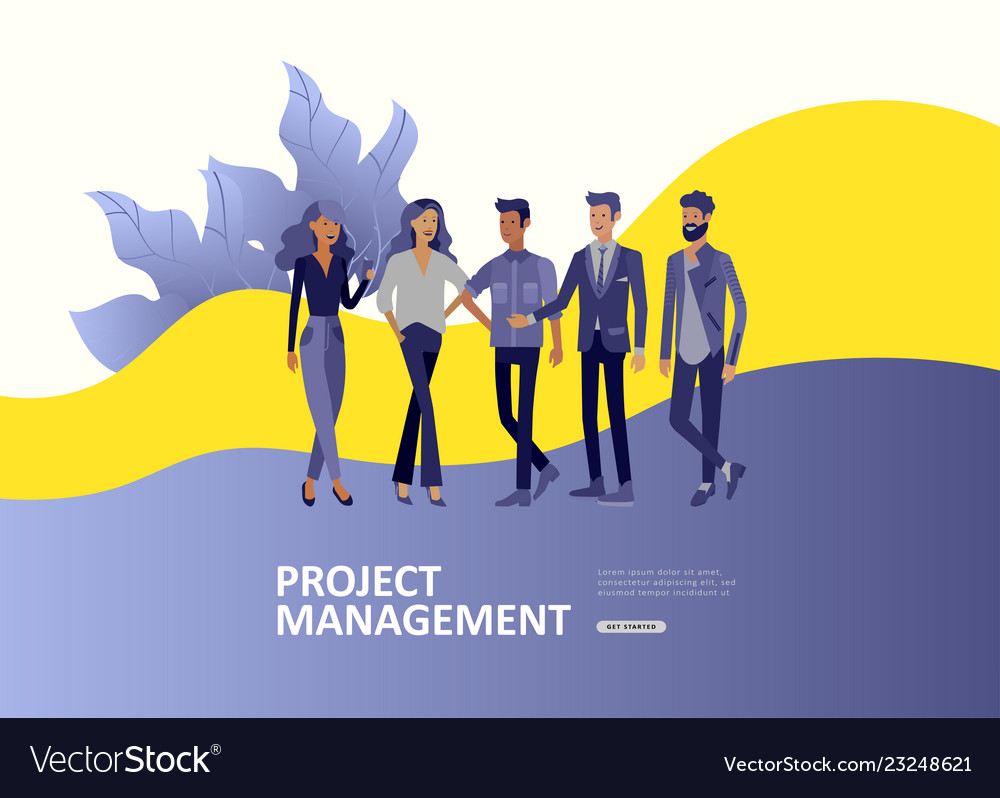 Set landing page template people develop business Vector Image Set landing page template people develop business Vector Image