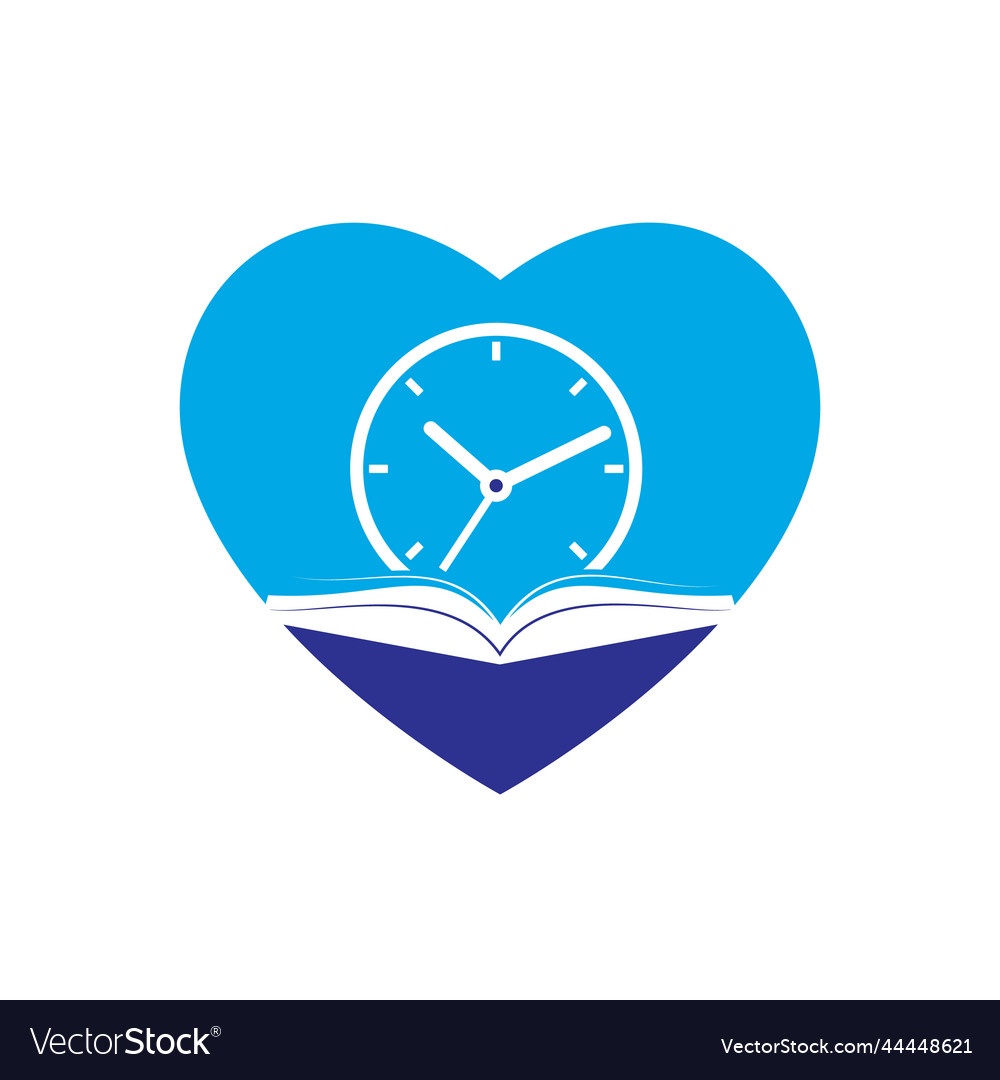 Study time logo design template Royalty Free Vector Image