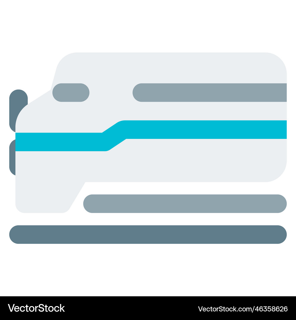 Passenger train a vehicle used for traveling Vector Image