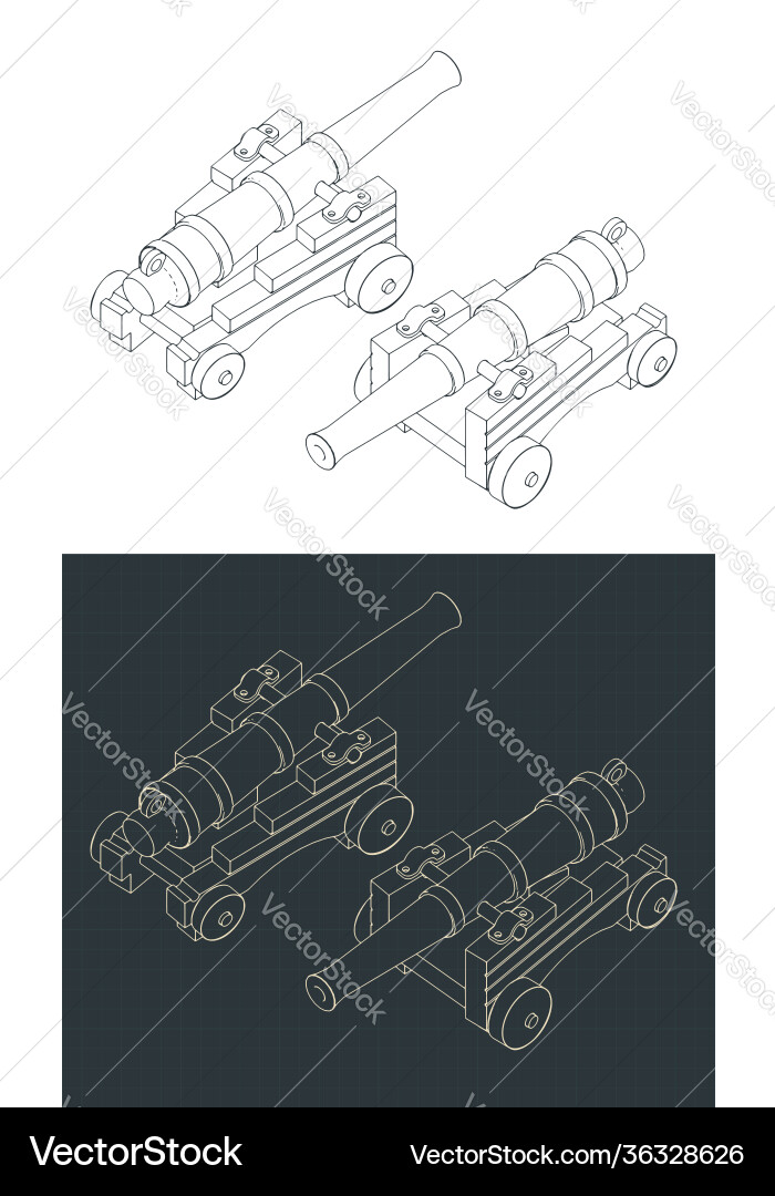 Ship Cannon Drawing