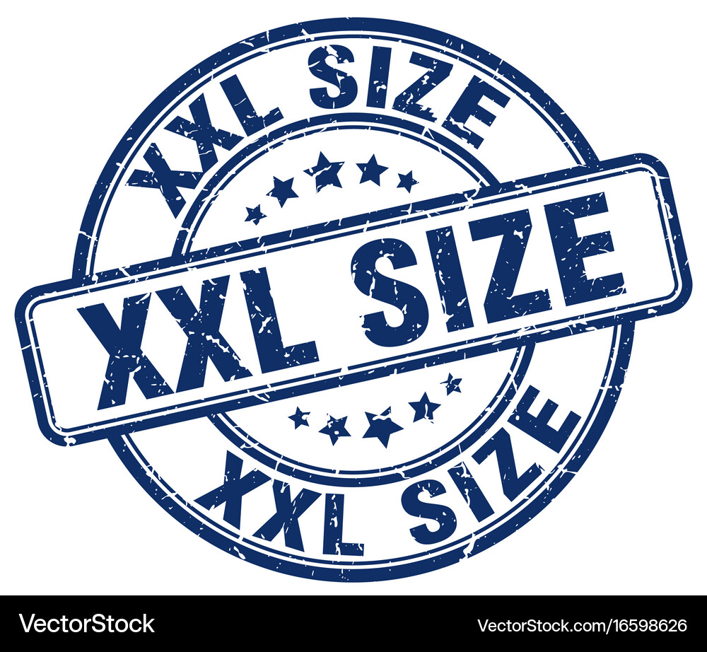 Xxl size blue grunge stamp Royalty Free Vector Image