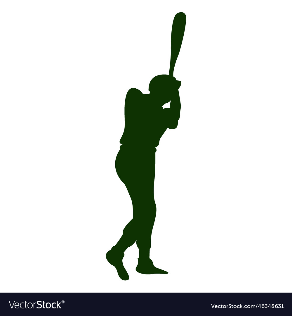Baseball batting sequence 2 Royalty Free Vector Image