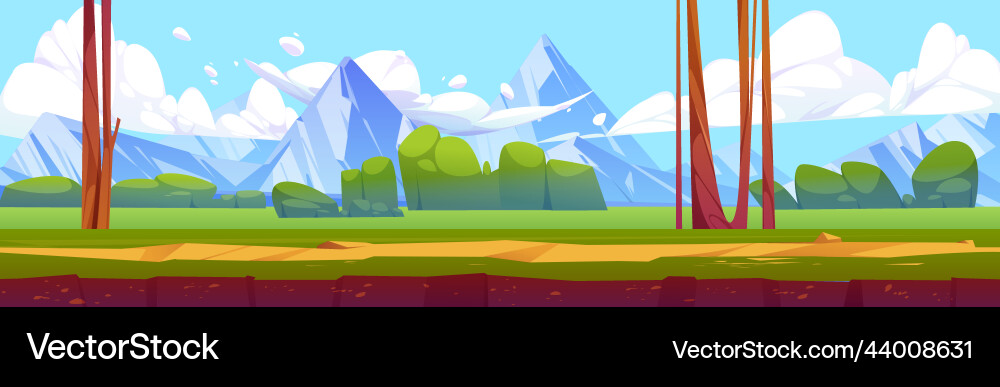 Game ground texture of summer landscape Royalty Free Vector