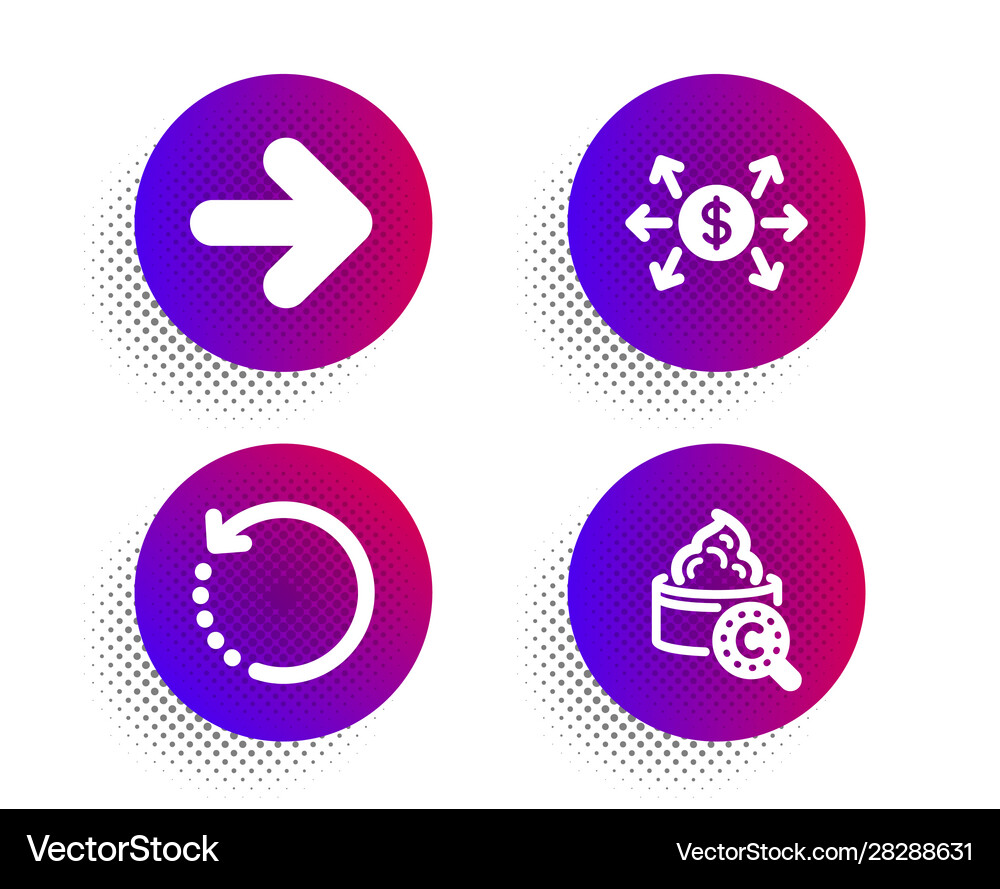 Next recovery data and dollar exchange icons set Vector Image