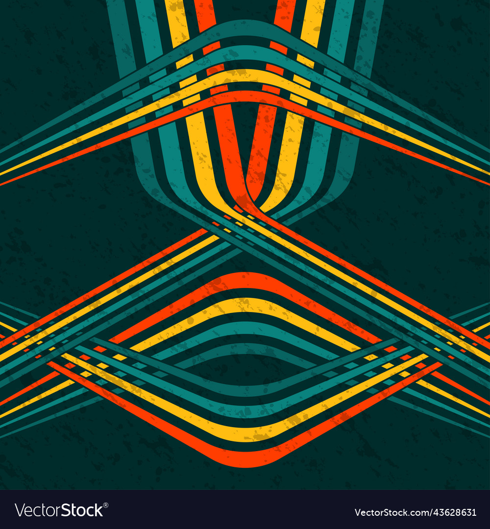 Retro lines set design background Royalty Free Vector Image