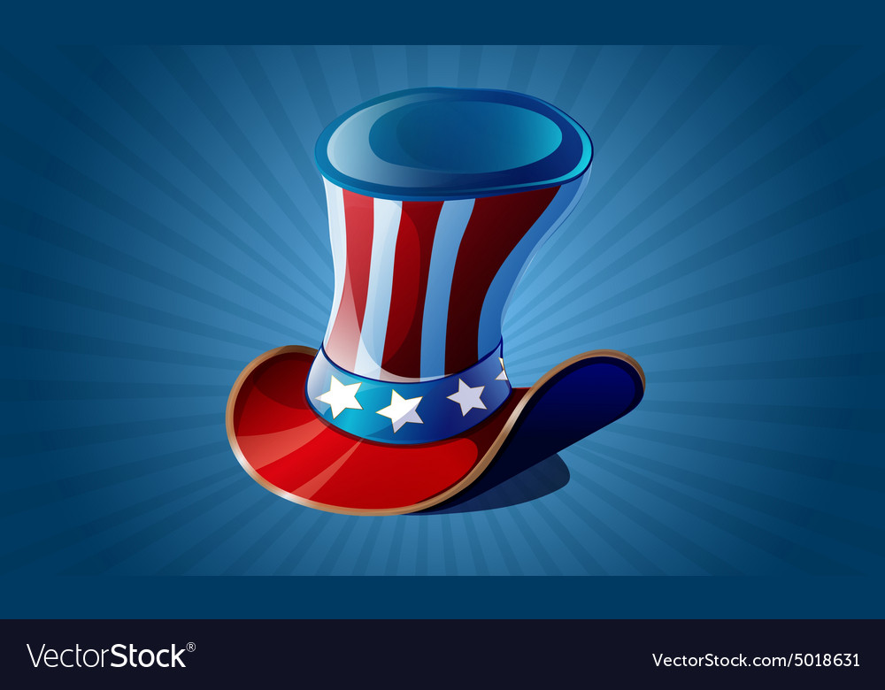 Uncle sam hat Royalty Free Vector Image - VectorStock