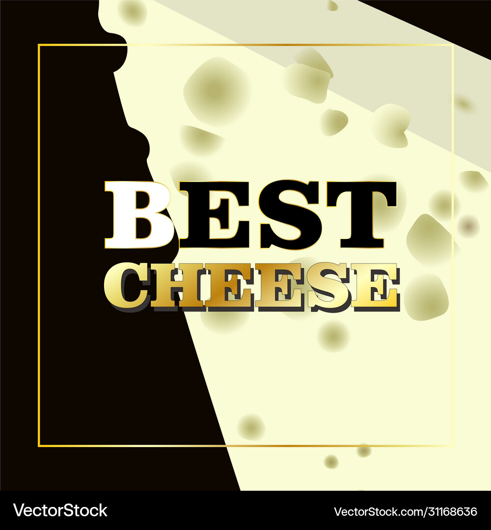 Best cheese horizontal banner advertising cheese Vector Image