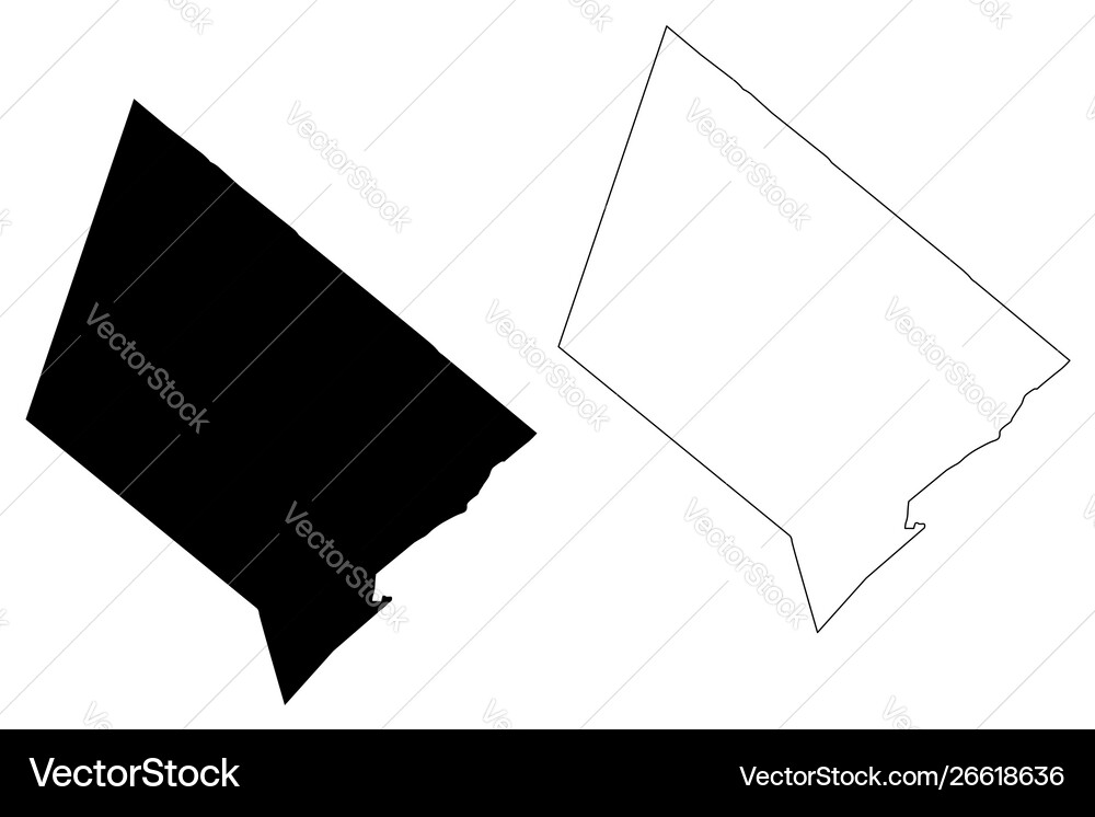 Hays County, Texas Map Royalty Free Vector Image
