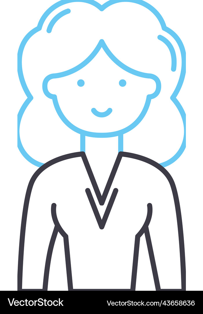 Pretty line icon outline symbol Royalty Free Vector Image