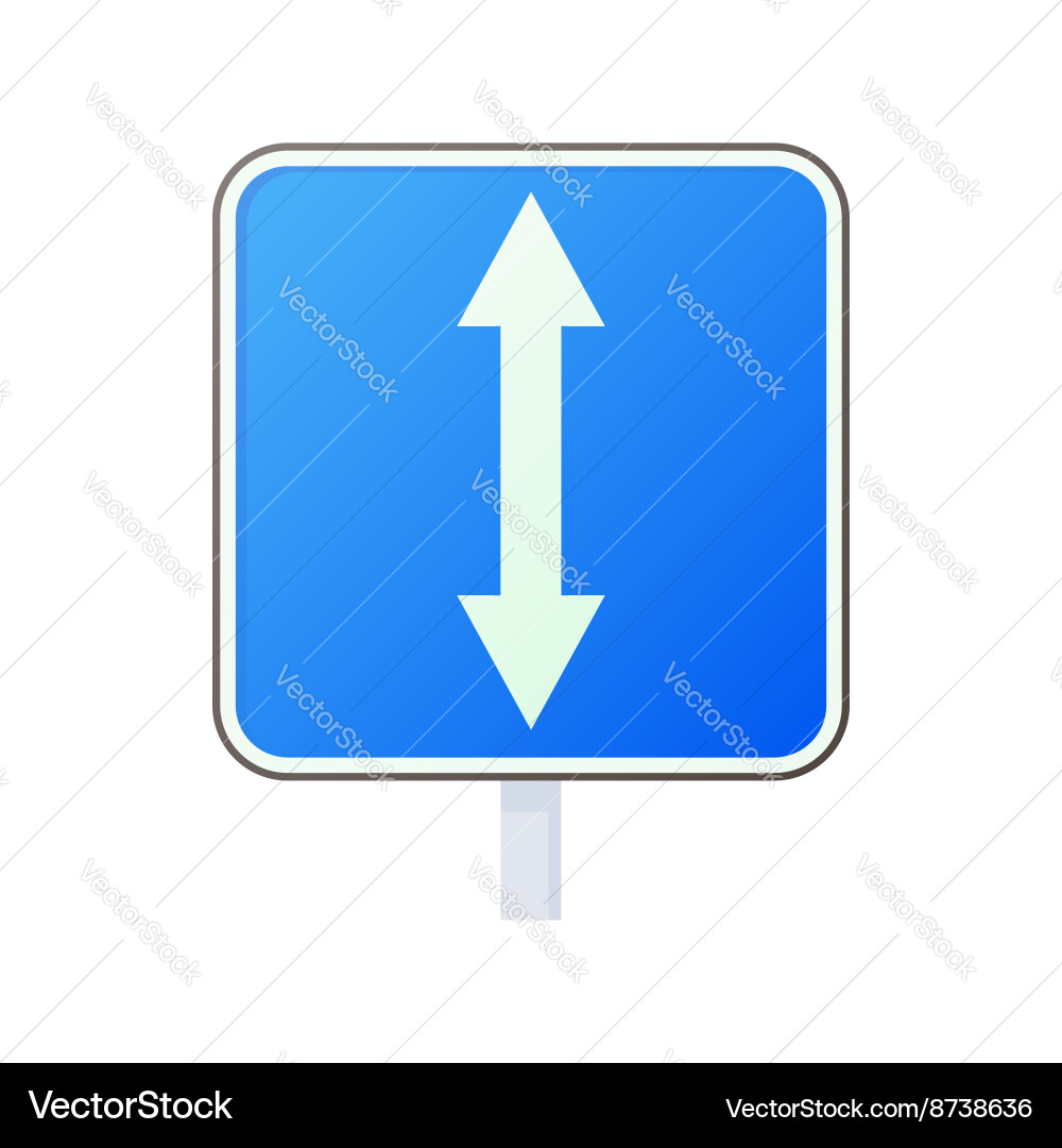 Reversible motion icon cartoon style Royalty Free Vector