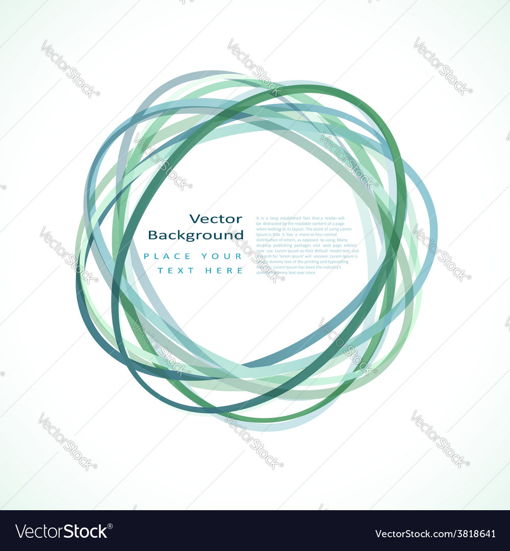 Abstract circle frame Royalty Free Vector Image