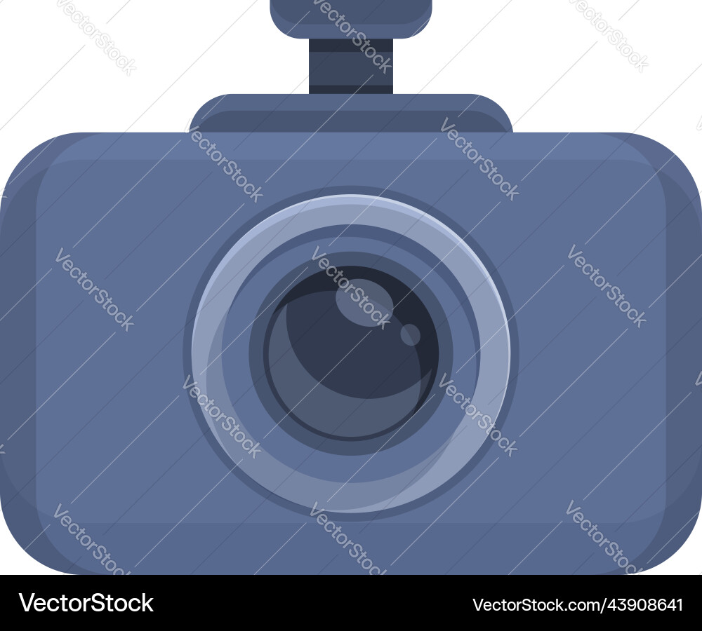 Car video recorder icon cartoon drive camera Vector Image