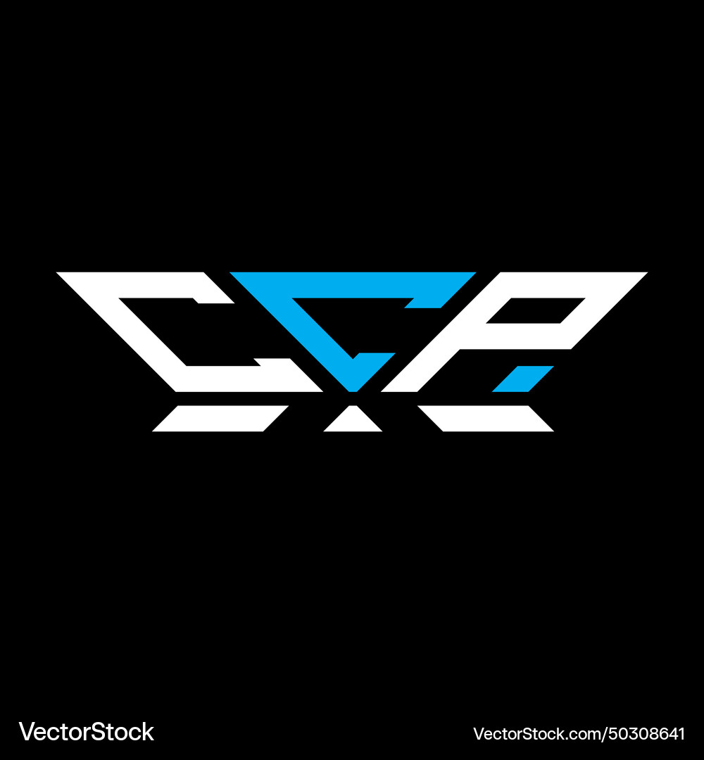Ccp letter logo design simple and modern Vector Image