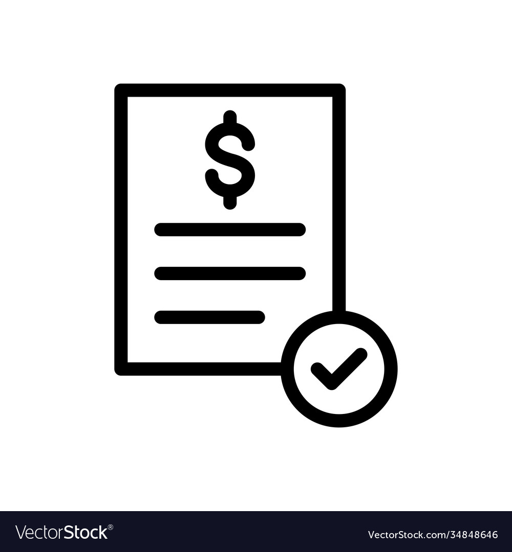 Bill Royalty Free Vector Image - VectorStock