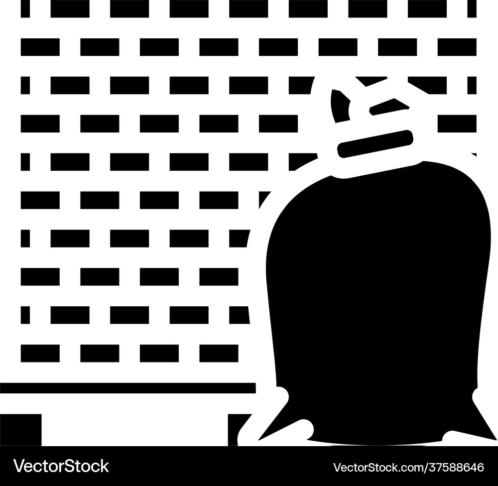 Building materials wholesale glyph icon Royalty Free Vector