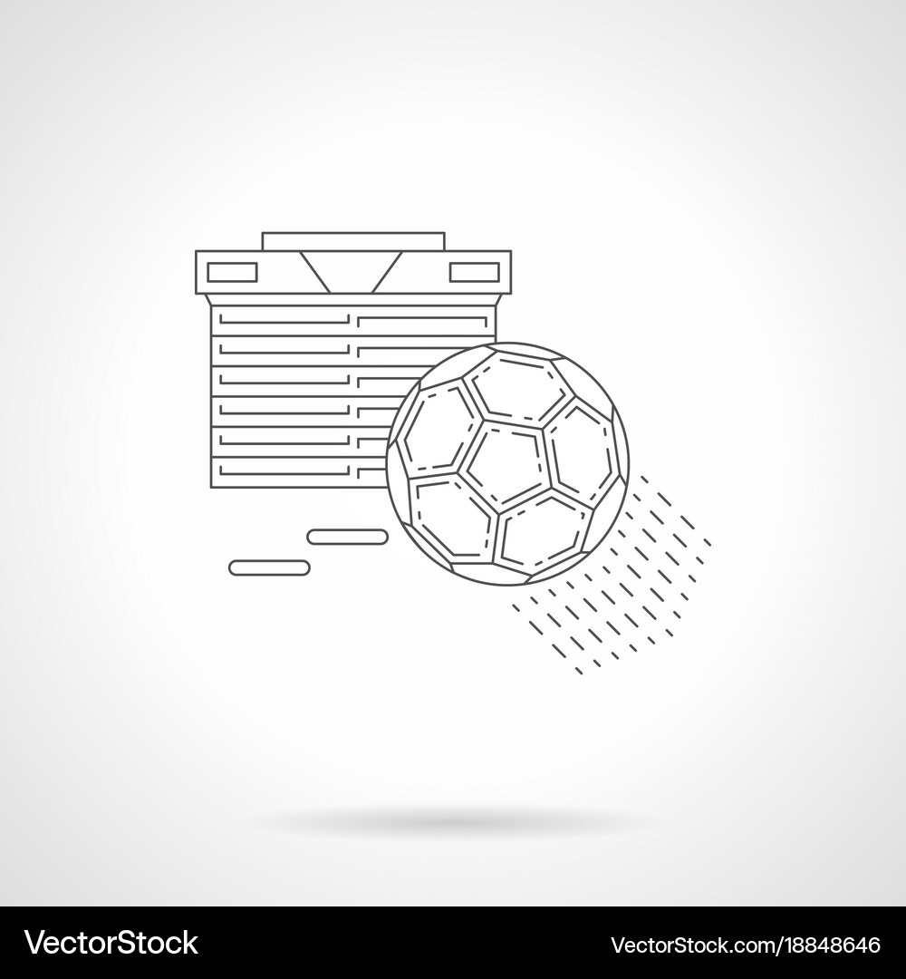 Football standings line Royalty Free Vector Image