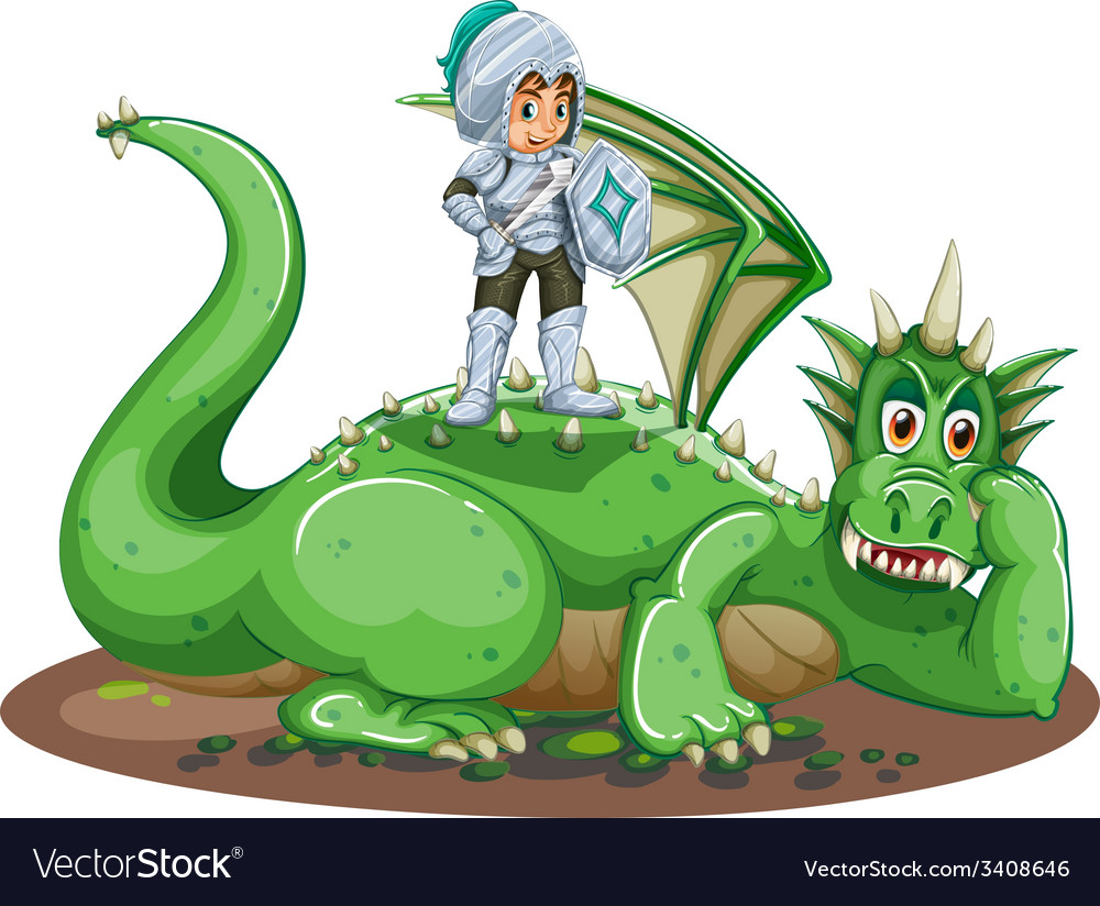 Friendly dragon Royalty Free Vector Image - VectorStock