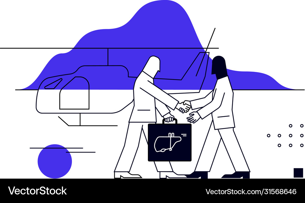 Human internal organ trafficking business Vector Image