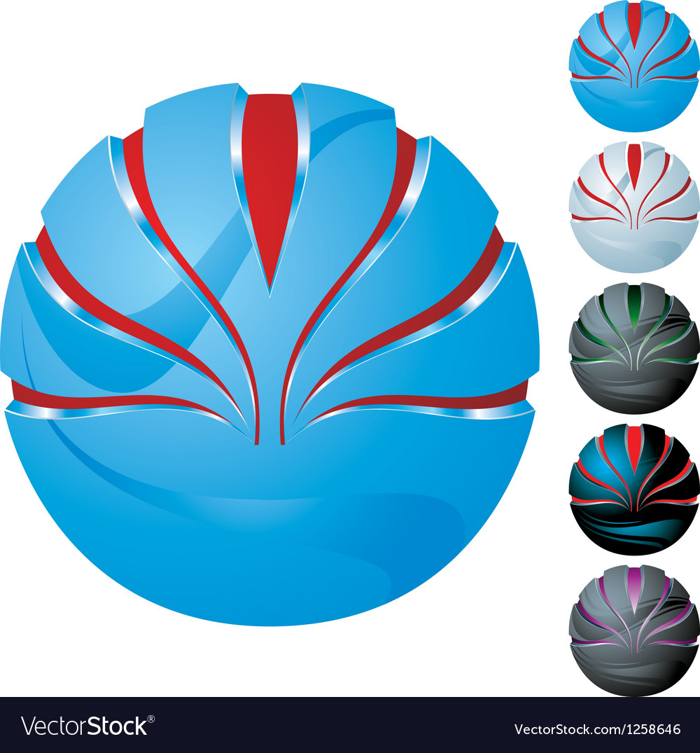 Icon sphere Royalty Free Vector Image - VectorStock
