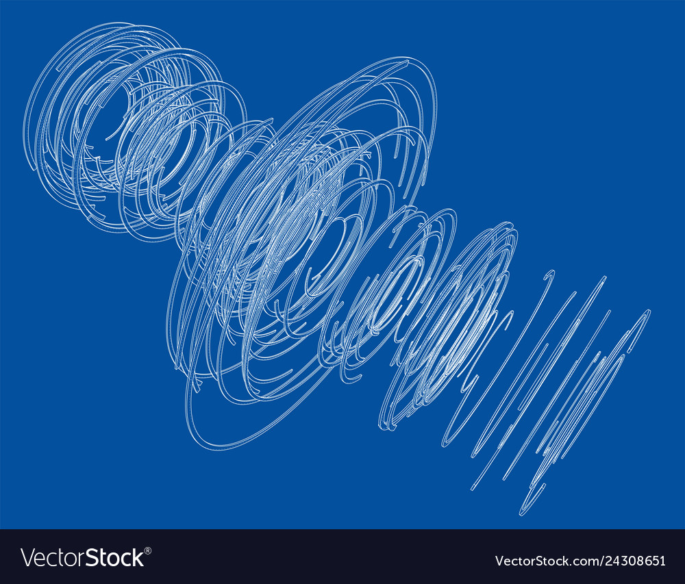 Abstract Futuristic Hud Object Royalty Free Vector Image