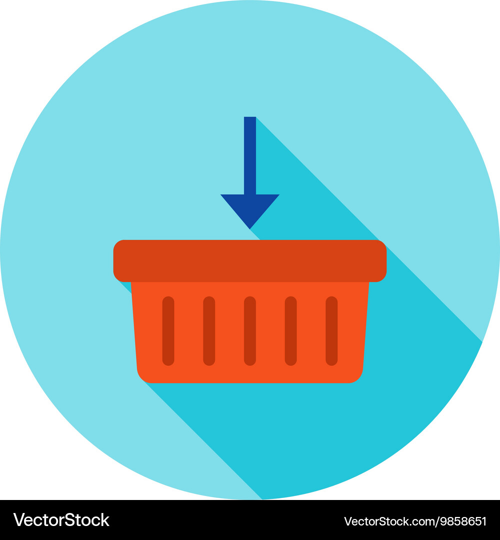 Add to basket Royalty Free Vector Image - VectorStock